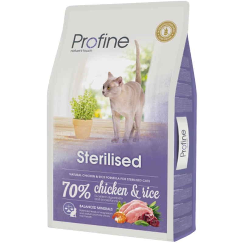 Profine Cat Dry Food Sterilised Chicken & Rice | Dyrekassen