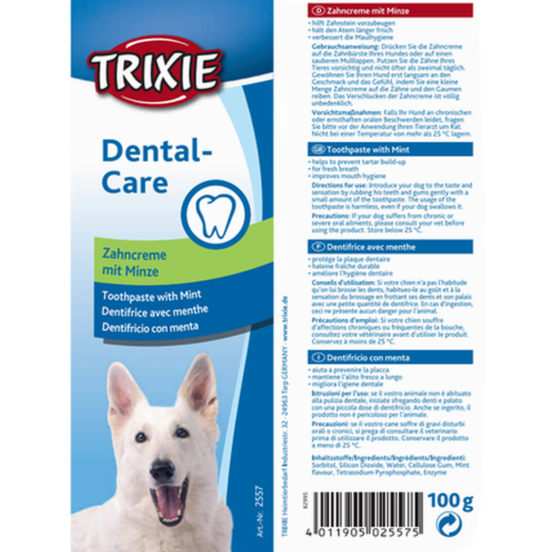 Trixie Toothpaste with Mint for Dogs | Dyrekassen