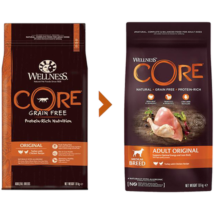 CORE Petfood Dog Adult Medium Breed Original | Dyrekassen