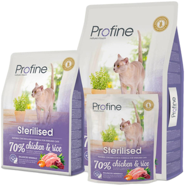 Profine Cat Dry Food Sterilised Chicken & Rice | Dyrekassen